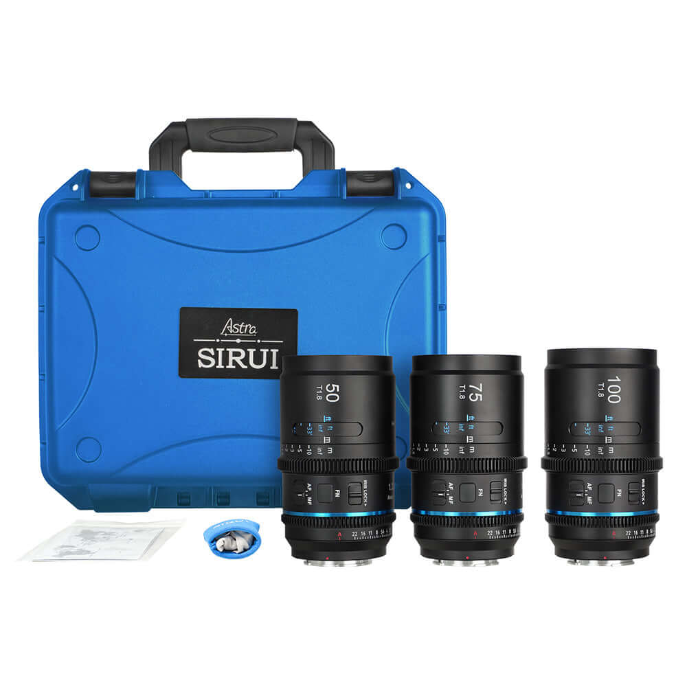 SIRUI Astra 50/75/100mm T1.8 1.33x Full-Frame Autofocus Anamorphic Cin ...
